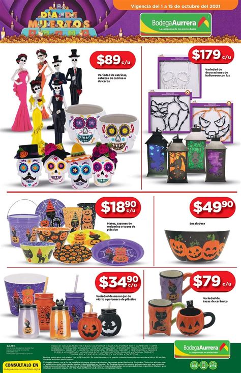 Folleto Bodega Aurrerá Día de Muertos 1 al 15 de octubre 2021