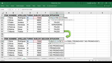 Función SI combinada SI Y Ejercicio 2 Modulo 3 y 4 Curso SENA