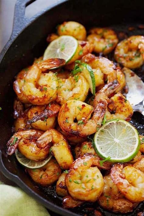 La Délicieuse Recette des Crevettes à l Ail au Miel et au Citron