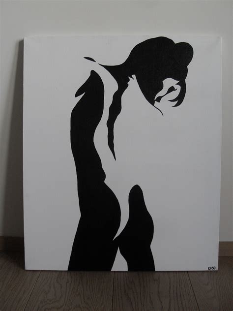 Naked Back Black And White Stencil Art Stencils Joker Wallpapers