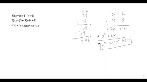 multiplying polynomials using vertical method youtube