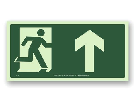 Placas De Sinaliza O Placa Rota De Fuga S Fotoluminescente