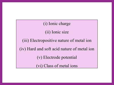 Thermodynamic And Kinetic Stability Part Factors Affecting