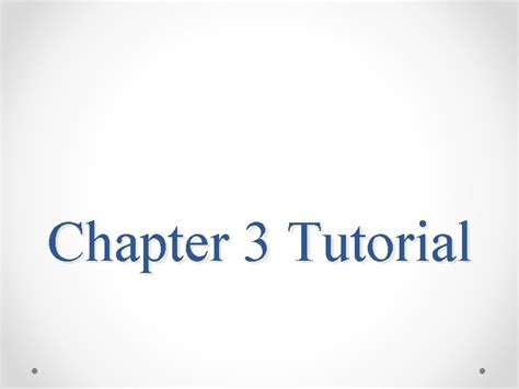 chapter 3 tutorial question 1 suppose that a