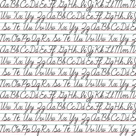 Cursive Handwriting Wallpaper Wolfishie Spoonflower