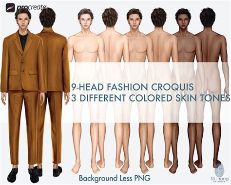 Male Croquis For Fashion Illustration 9 Head Fashion Figure Lupon Gov Ph