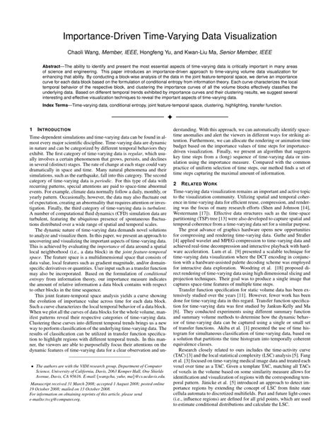 pdf importance driven time varying data visualization