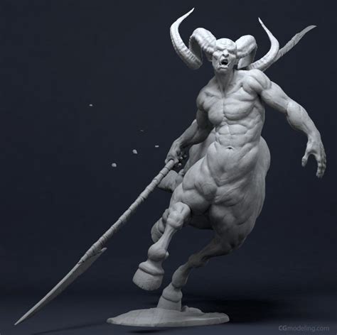 3dtotal Is Undergoing A Refresh Creature Design Centaur Statue