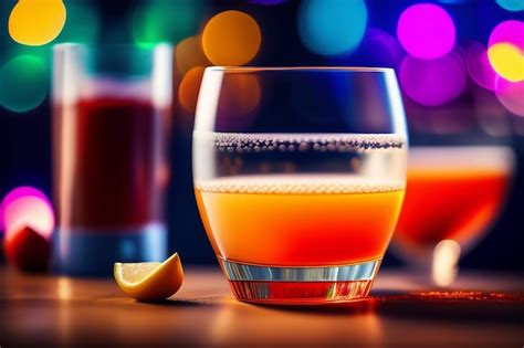 Um Copo De Suco De Laranja Uma Fatia De Lim O Ao Lado Foto Gr Tis