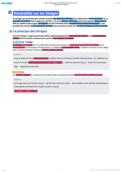 Des Methodes Chimiques Danalyse Dun Systeme Chimique Copie Des