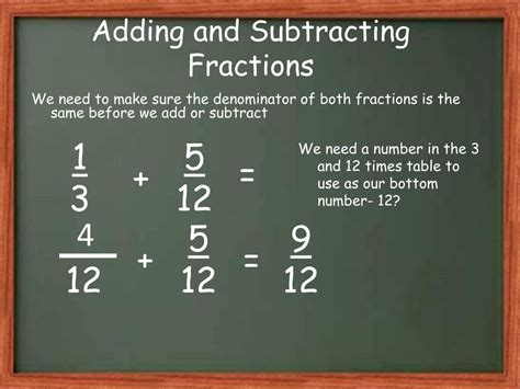 ppt adding and subtracting fractions powerpoint presentation free download id 2530851