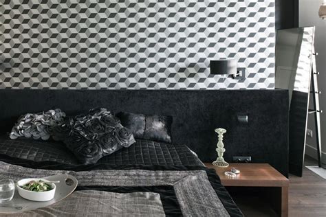 Wykończenie sypialni bieli i czerni Inspiracja HomeSquare