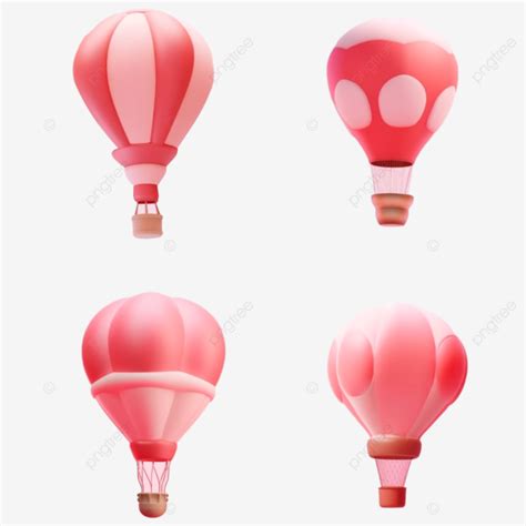 Férias De Verão Flutuante Material Decorativo Balão De Ar Quente Rosa