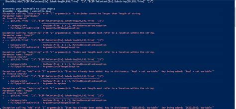 oracle cdc parse data using powershell and convert to json stack overflow