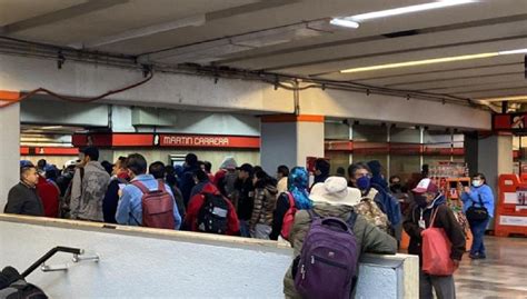 Metro CDMX Línea 6 registra aglomeraciones y retrasos