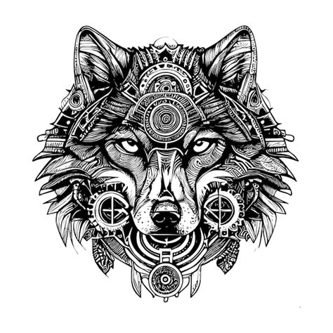 Premium Vector Steampunk Wolf Head Logo Striking And Powerful Image
