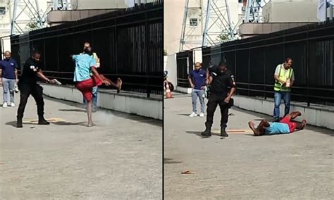 Veja vídeo Policial atira no pé de homem durante discussão