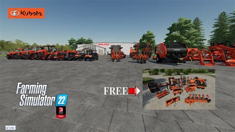 Kubota DLC FREE KUBOTA Equipment Pack Farming Simulator 22