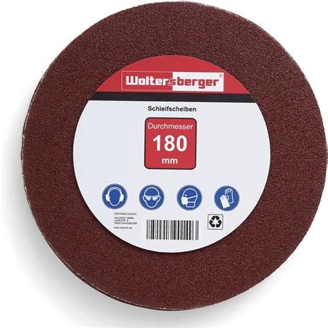 50 disques abrasifs Ø 180mm Granulométrie P40 P80 P100 P180 P320