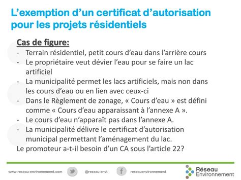 Ppt Quand Condos Bungalows Et Cours Deau Doivent Faire Bon