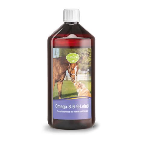 Sanct Bernhard Tierlieb Olej Lniany Omega 3 6 9 Dla Psów I Koni 1000Ml