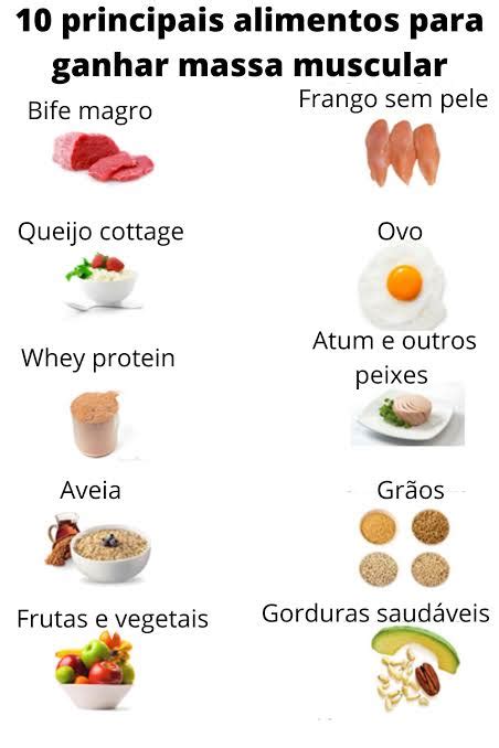 Sabor de vida saudável alimentos para ganhar massa muscular Para