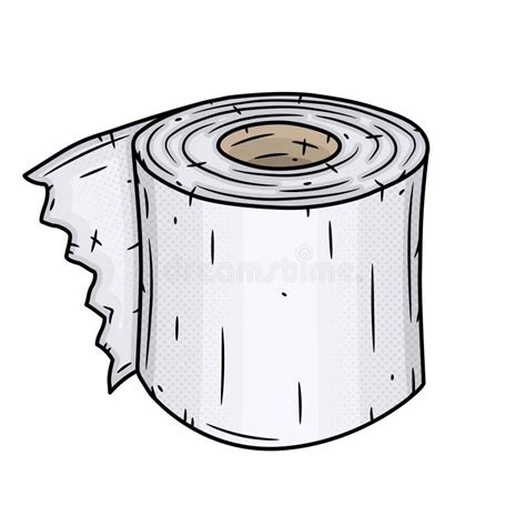 Rodillo Del Papel Higi Nico Ilustraci N Del Vector Aislada En El Fondo