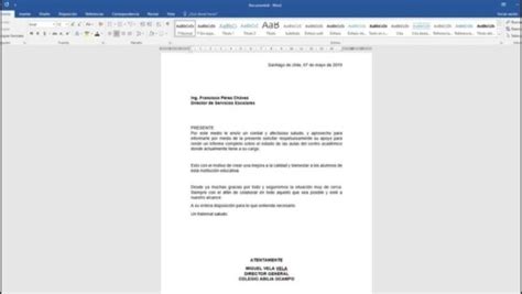 Modelo De Carta Para Informar Cambio De Horario Laboral Actualizado