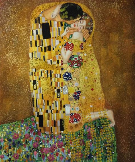 The Kiss Full View Gustav Klimt Oil Painting At OverstockArt