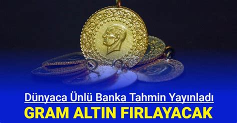 Son Dakika Alt N Tahmini Geldi Ons Ve Gram Alt N F Rlayacak