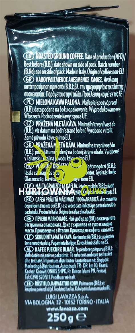 Lavazza Qualita Oro Mountain Grown Kawa Mielona 250g Karton