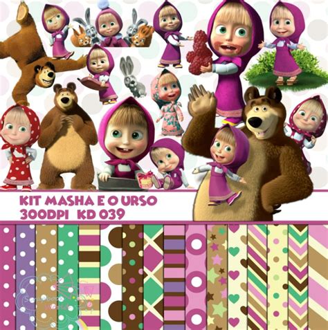 Kit Digital Masha E O Urso Elo Produtos Especiais