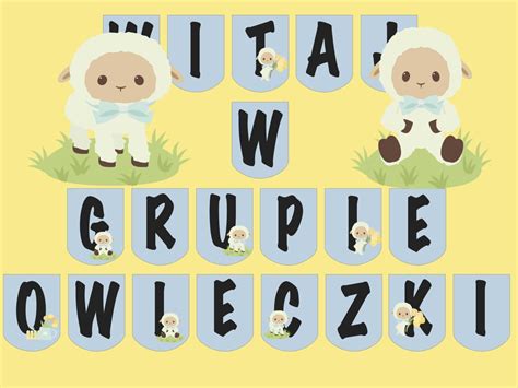 Girlanda Witaj W Grupie Owieczki