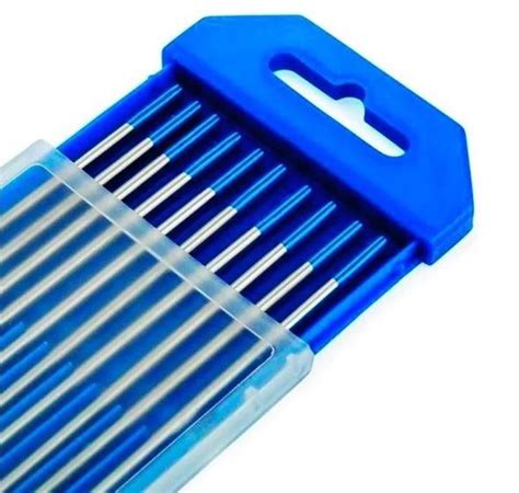 Eletrodo Tungstênio 3 25mm 1 8 Ponta Azul 2 lantânio 10 Pc OMEGA