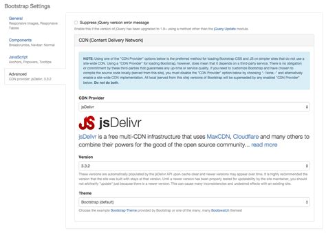 Bootstrap Uses JsDelivr As Primary CDN Provider Drupal Org