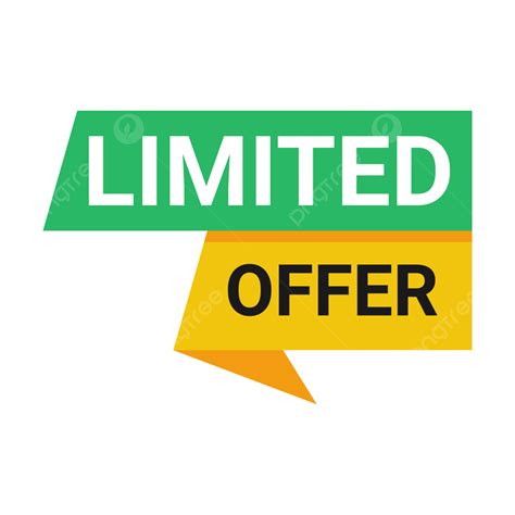 Limited Offer Banner Element Vector Limited Offer Banner Limited