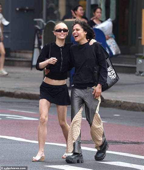 Lily Rose Depp Gets Very Handsy With Girlfriend 070 Shake During Steamy Make Out Session Amid