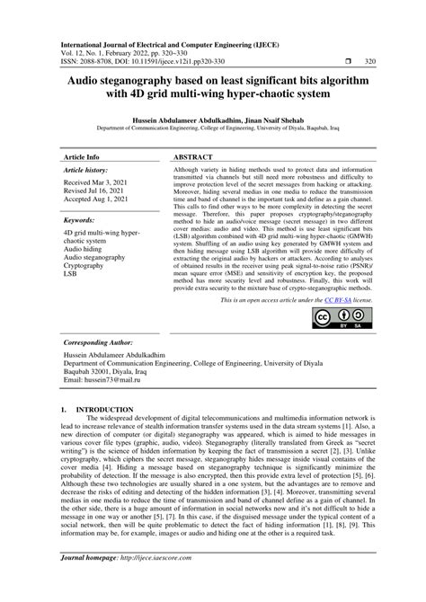 pdf audio steganography based on least significant bits algorithm with 4d grid multi wing