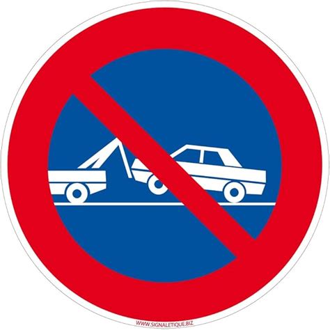 Panneau Stationnement Interdit Mise en Fourrière Autocollant