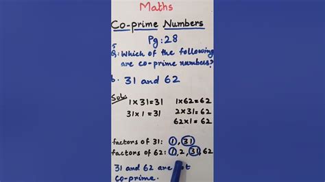 how to find co prime numbers creativelearning youtube