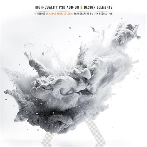 Premium Psd Colorful Powder Explosion On Transparent Background