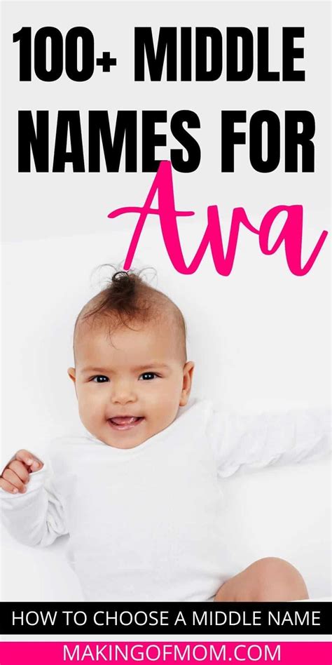 110 Middle Names For Ava That Flow Beautifully Artofit