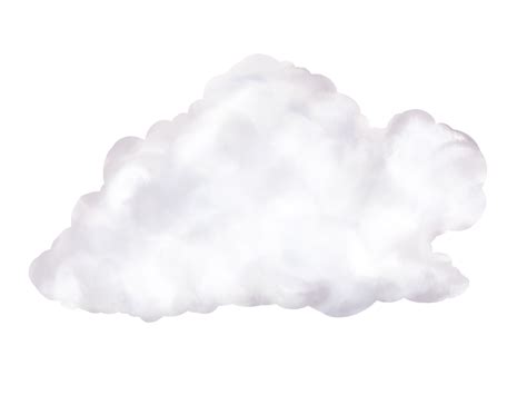 Realistic Watercolor Cloud Isolated On Transparency Background 17773581 PNG