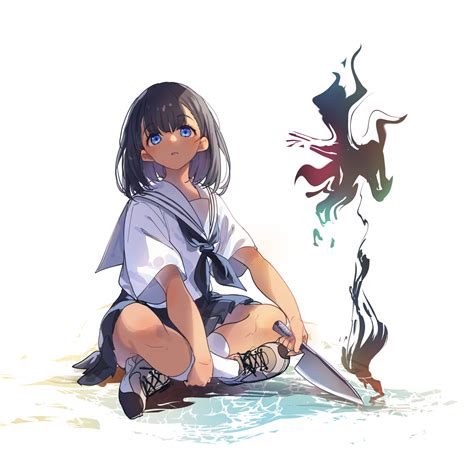 Kofune Mio And Shadow Mio Summertime Render Drawn By Hamayumiba Sou