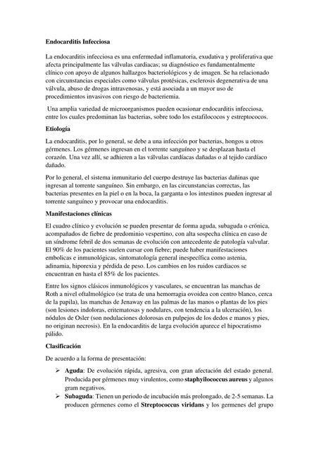 Endocarditis Infecciosa Ruth Esther Nuñez Maldonado uDocz