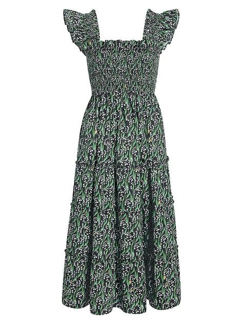 Hill House Home The Ellie Nap Dress Lily Of The Valley Black
