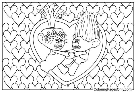 20 páginas para colorear de Trolls Band Together ColoringPagesOnly