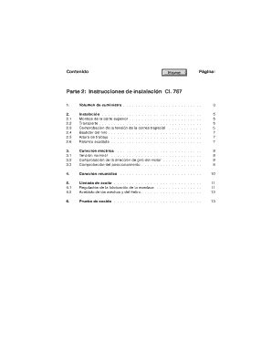 Fillable Online Parte 2 Instrucciones De Instalacin Cl 767 Fax Email