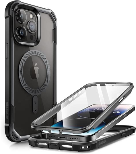 i Blason Funda Magnética para iPhone 15 Pro MAX Case Transparente con