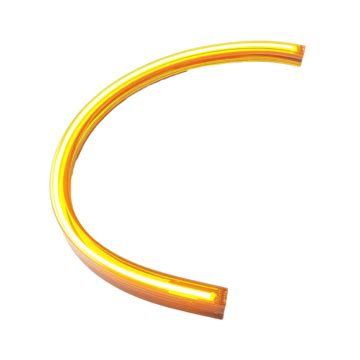 Yellow Glowing Neon Curved Line Glowing Neon Curved Png Transparent